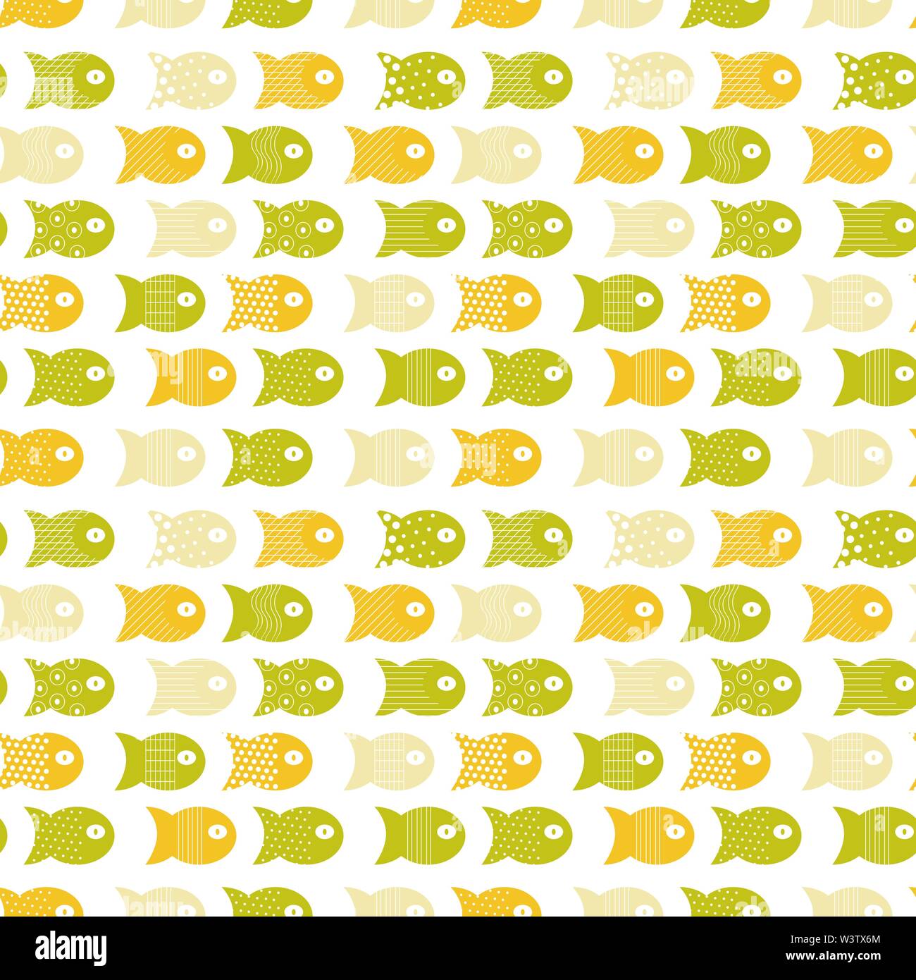 Fish seamless pattern for fabric textile design, pillows, wallpapers ...