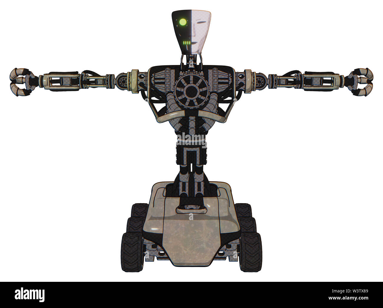 Mech containing elements: humanoid face mask, two-face black white mask ...