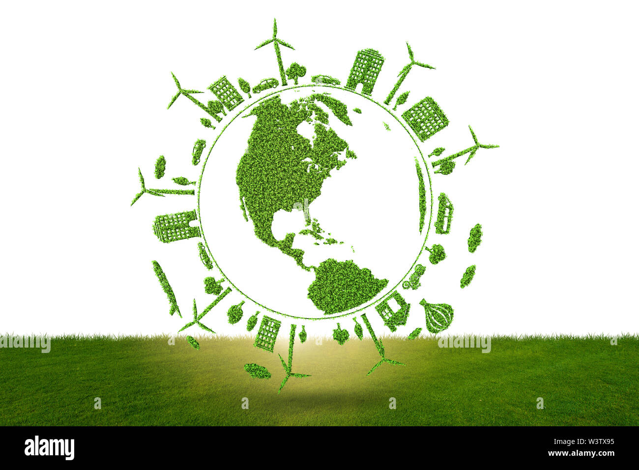 The concept of environmental protection - 3d rendering Stock Photo - Alamy