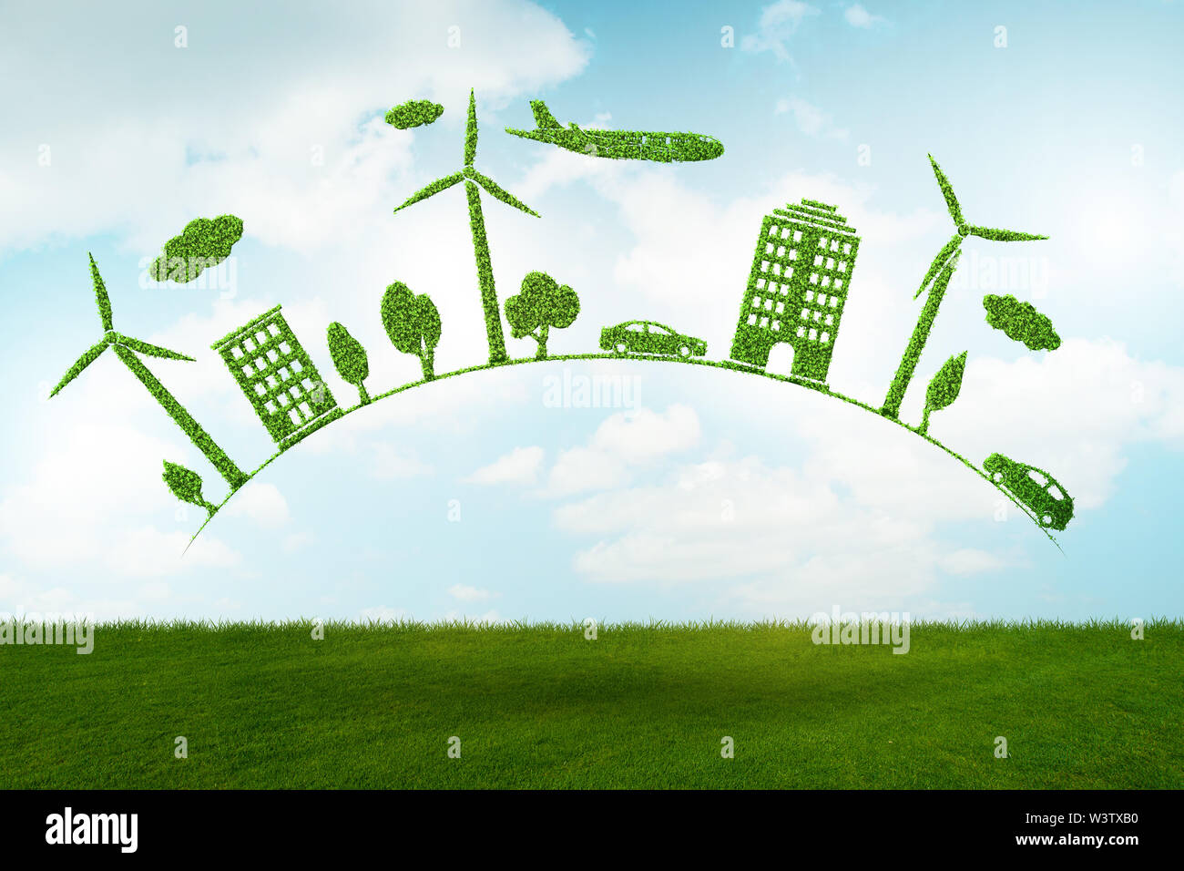 The concept of environmental protection - 3d rendering Stock Photo - Alamy