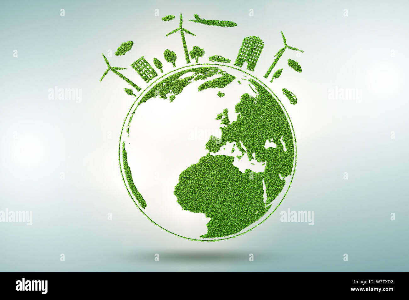 The concept of environmental protection - 3d rendering Stock Photo - Alamy