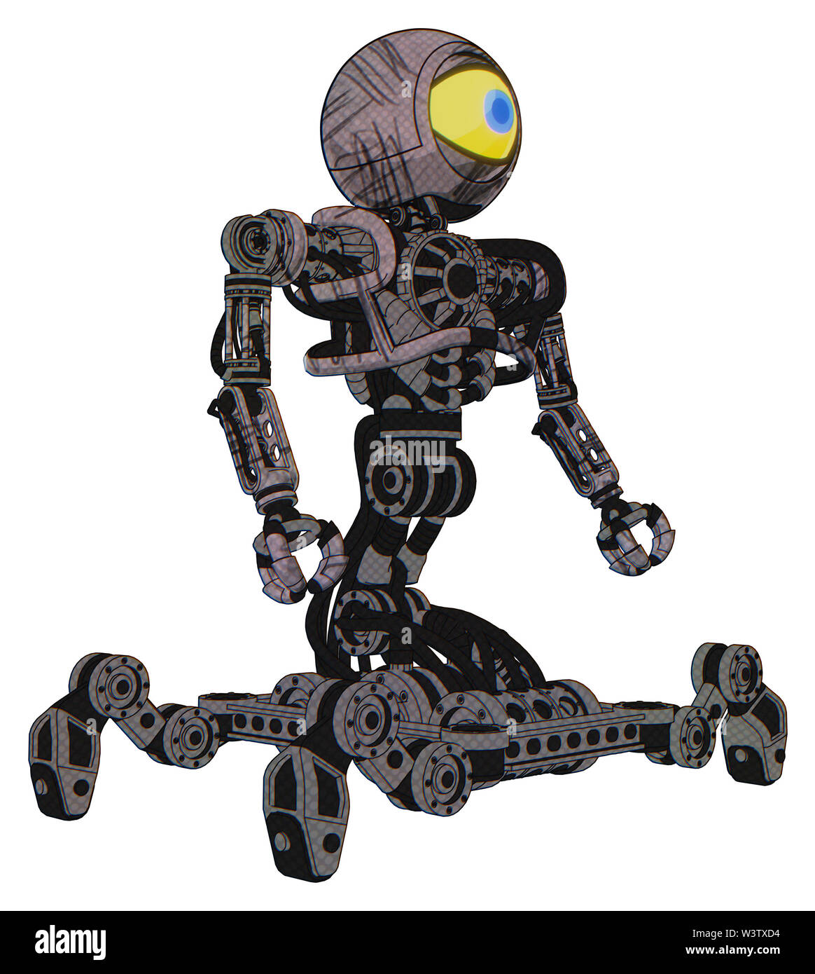 Cyborg containing elements: giant eyeball head design, heavy upper ...