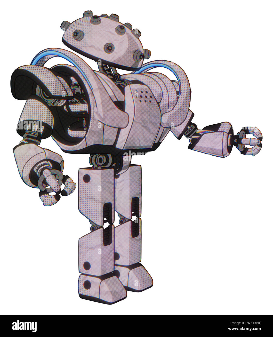 Robot containing elements: plughead dome design, heavy upper chest ...