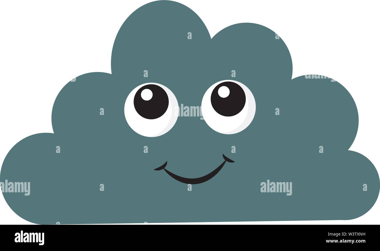 White gray cloud on sky Stock Vector Images - Alamy