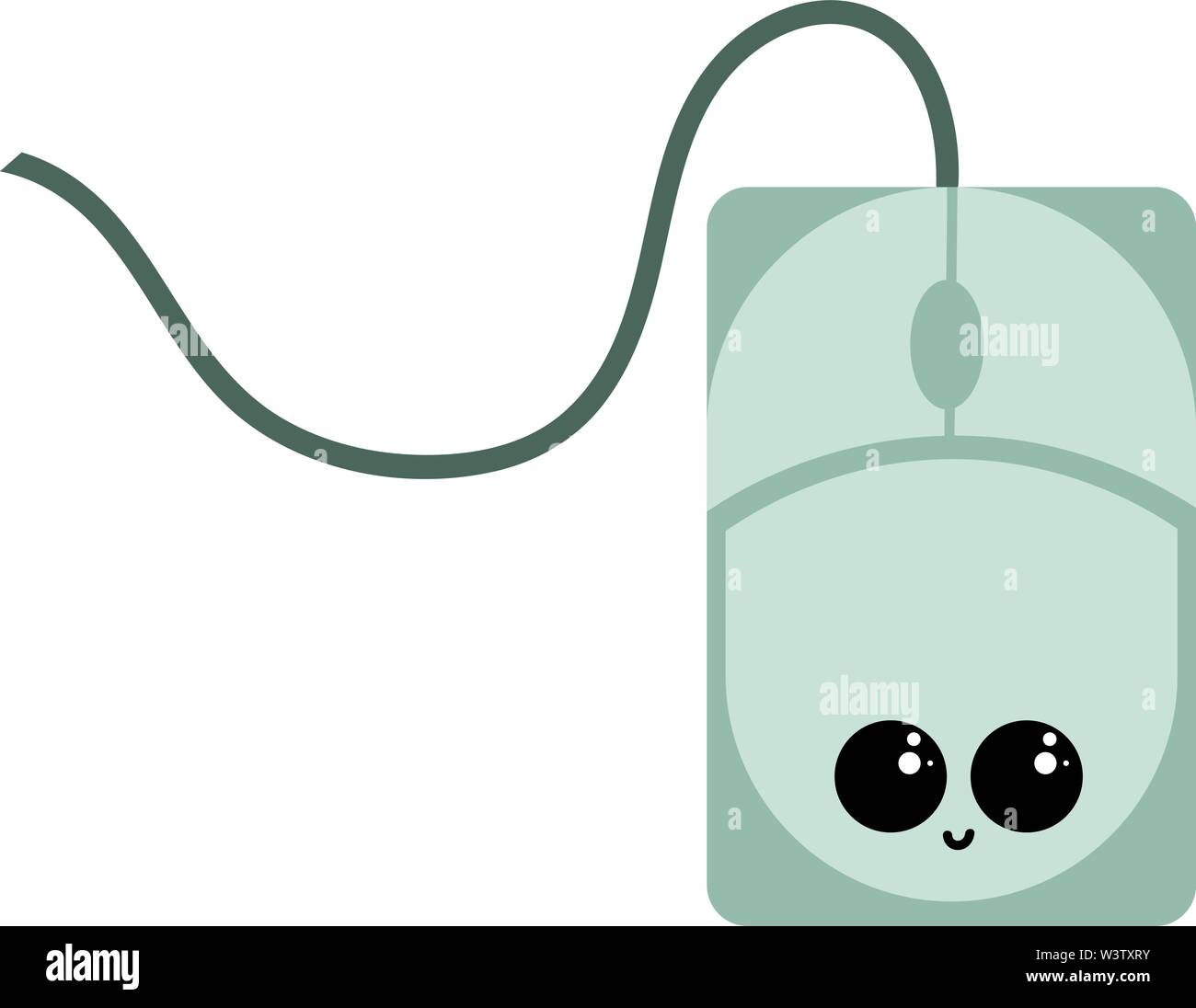 Personal computer on work Stock Vector Images - Alamy