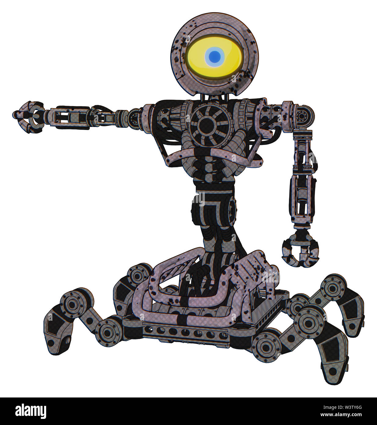 Cyborg containing elements: giant eyeball head design, heavy upper ...