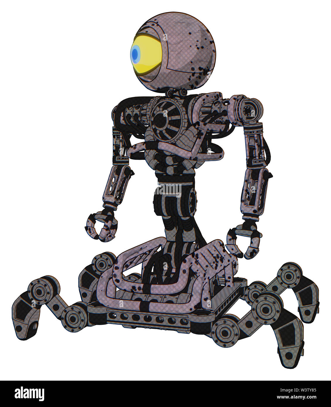 Cyborg containing elements: giant eyeball head design, heavy upper ...