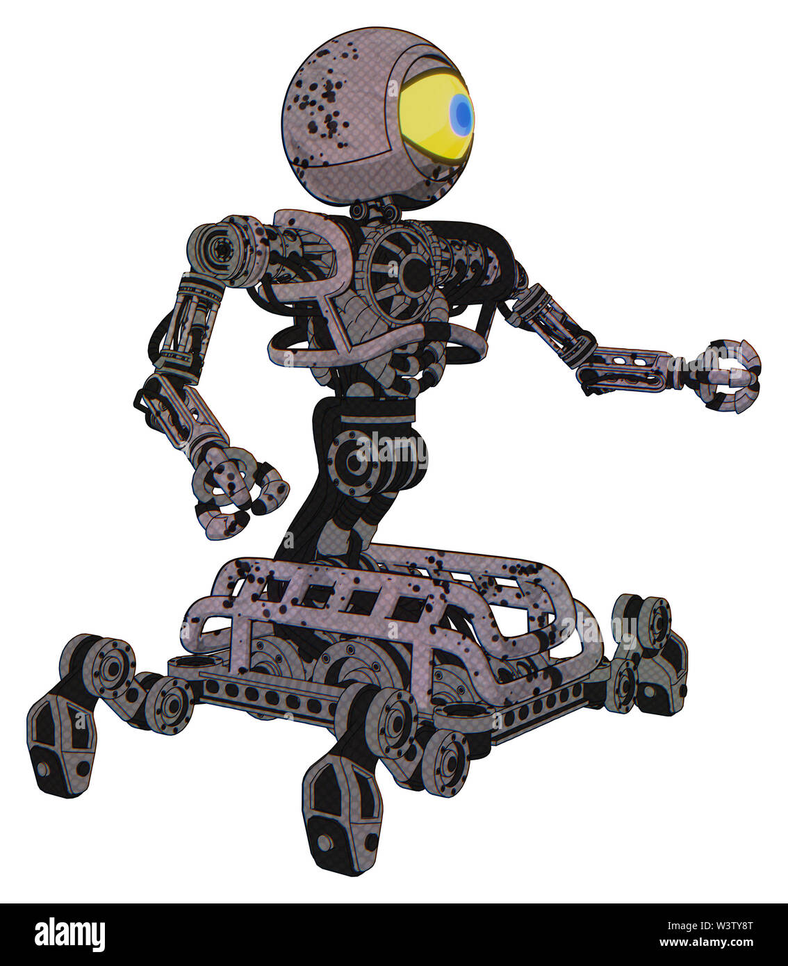 Cyborg containing elements: giant eyeball head design, heavy upper ...