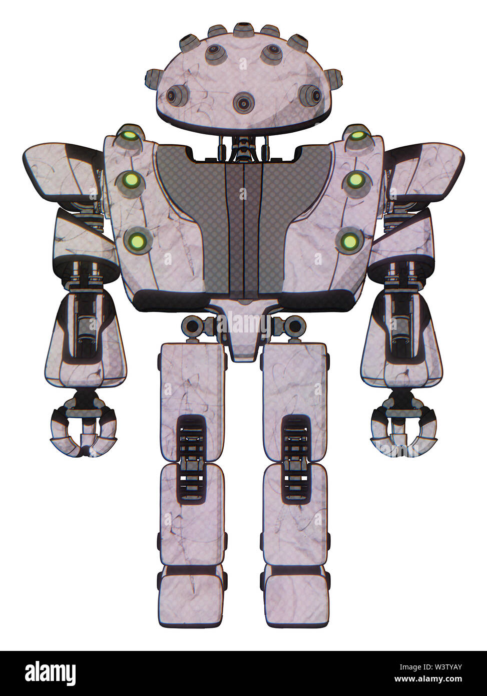 Robot containing elements: plughead dome design, heavy upper chest ...