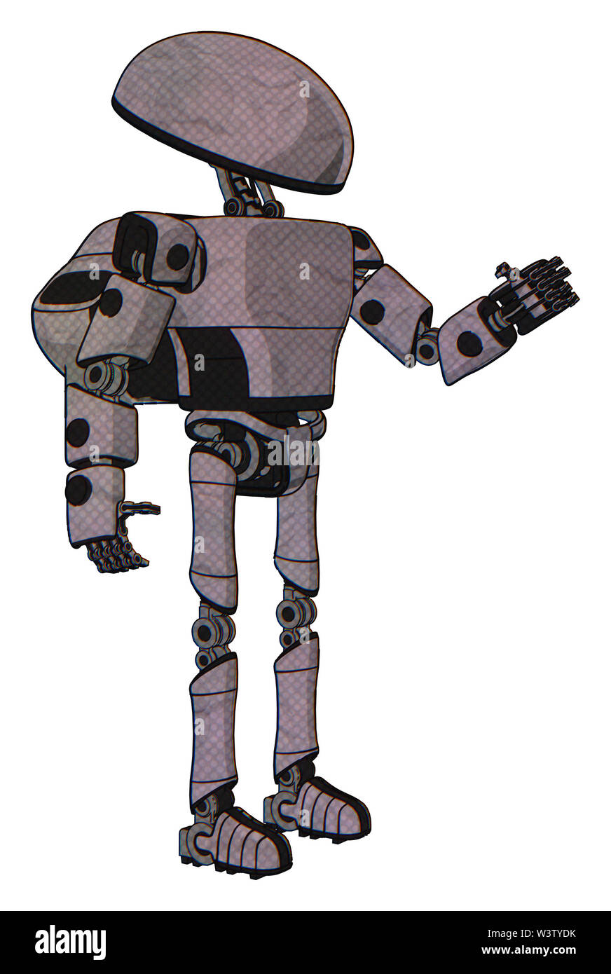 Cyborg containing elements: dome head, light chest exoshielding ...