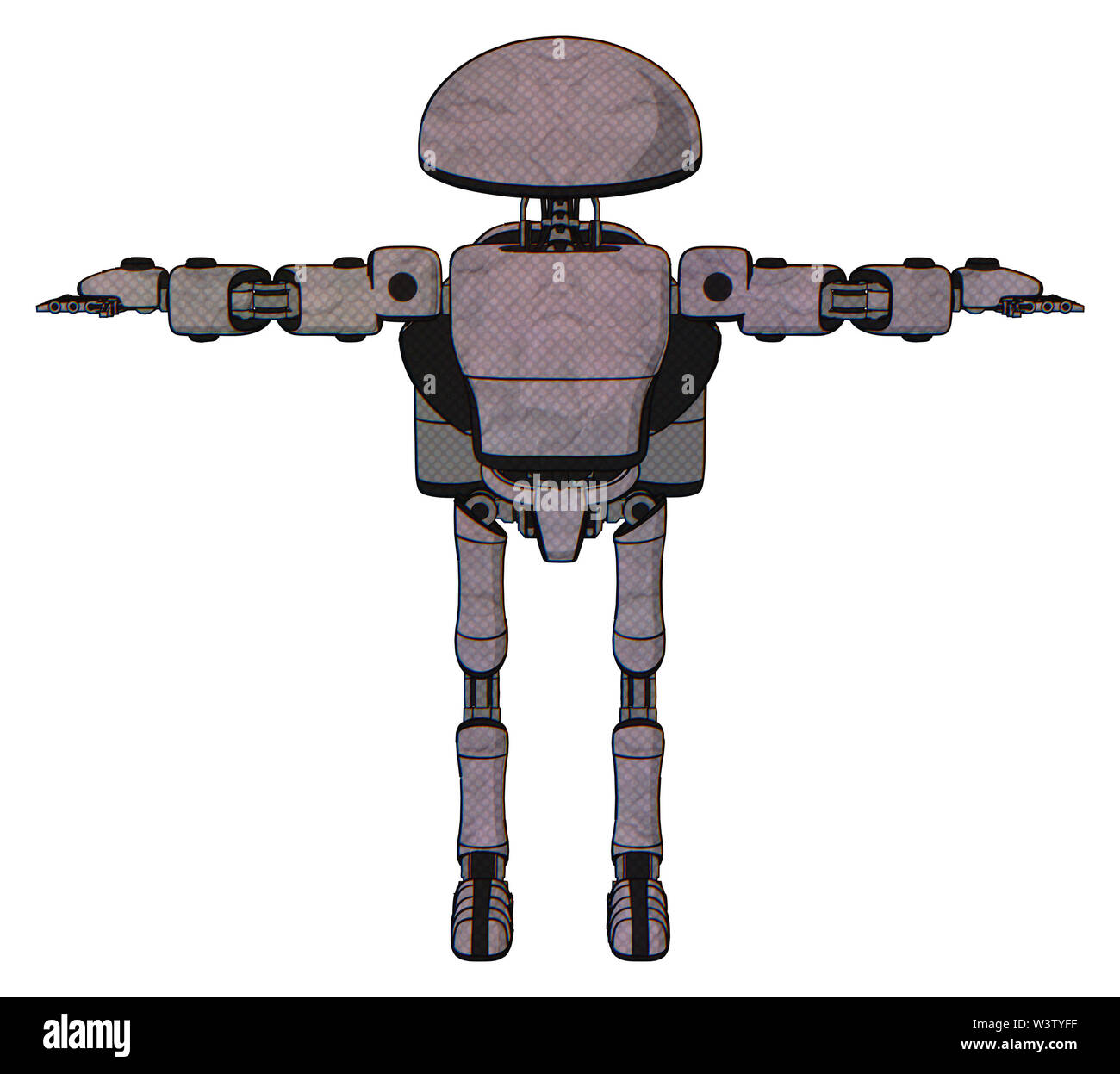 Cyborg containing elements: dome head, light chest exoshielding ...