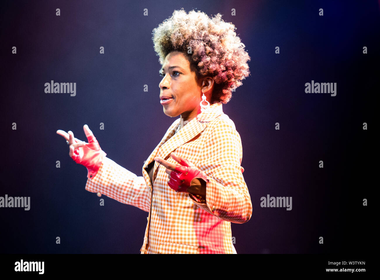 The American singer and songwriter Macy Gray performs live at the ...