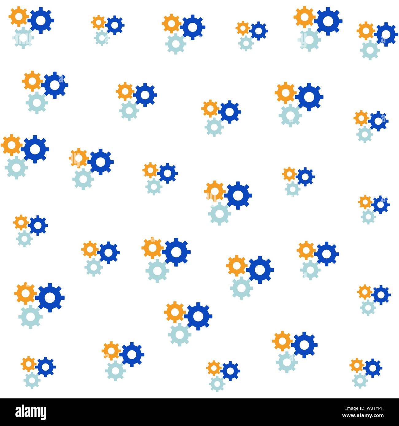 gears support connection cooperation cartoon Stock Vector Image & Art ...