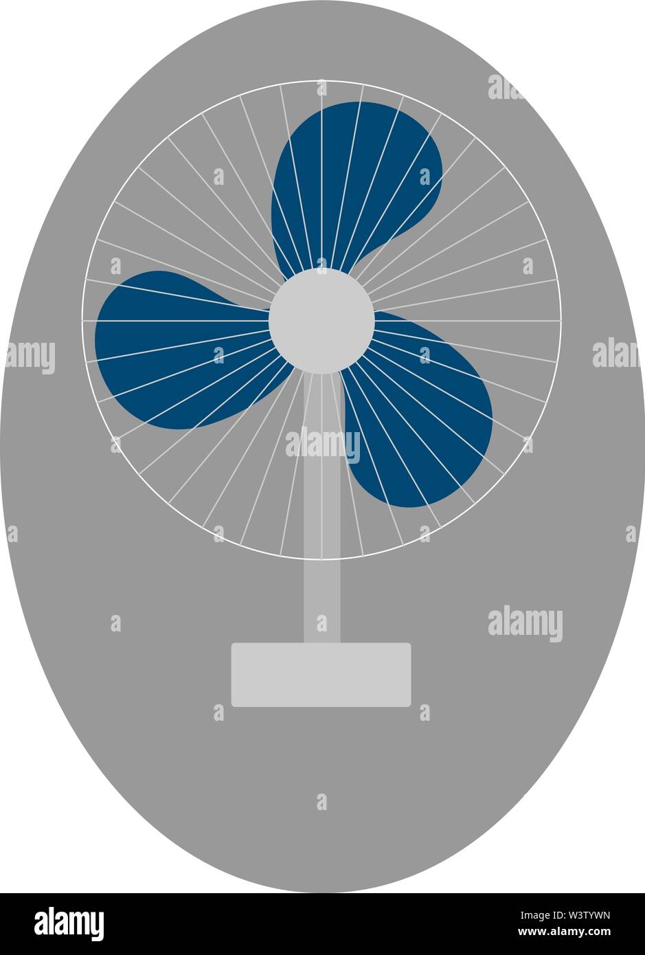 Fan cooling, illustration, vector on white background Stock Vector ...
