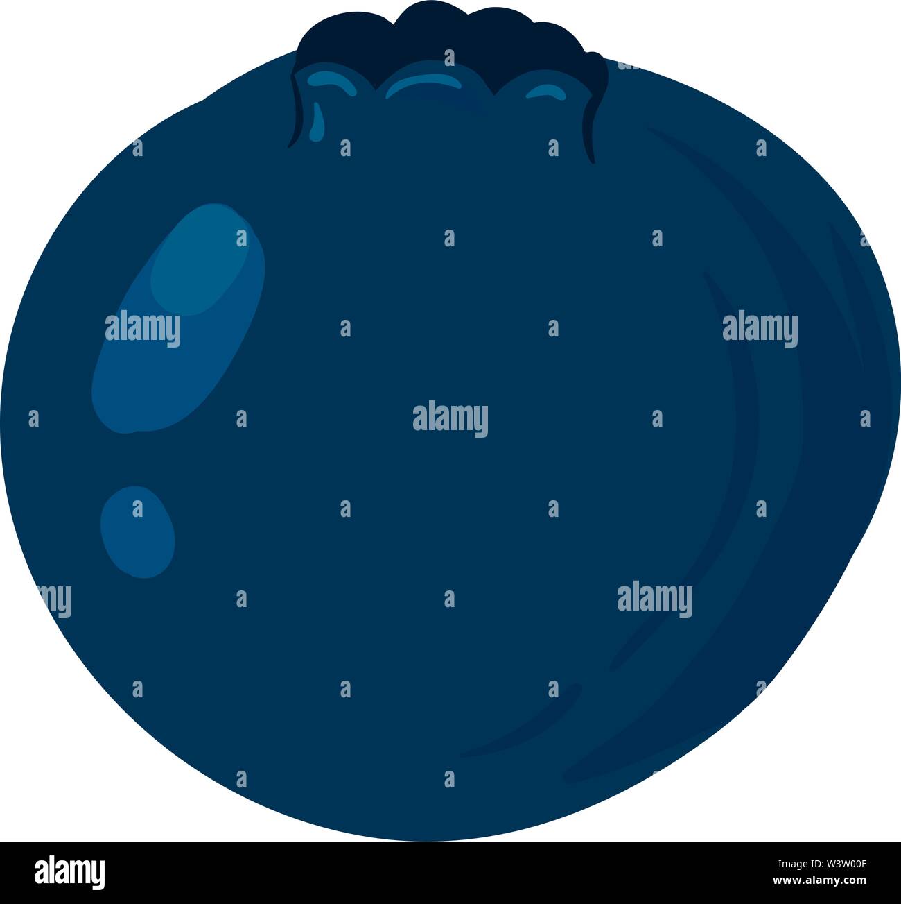 Ripe blueberry on white Stock Vector Images - Alamy