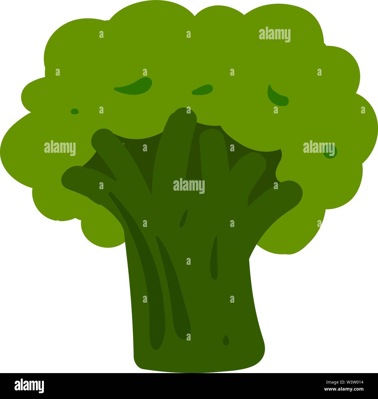 Green broccoli icon cartoon Cut Out Stock Images & Pictures - Alamy