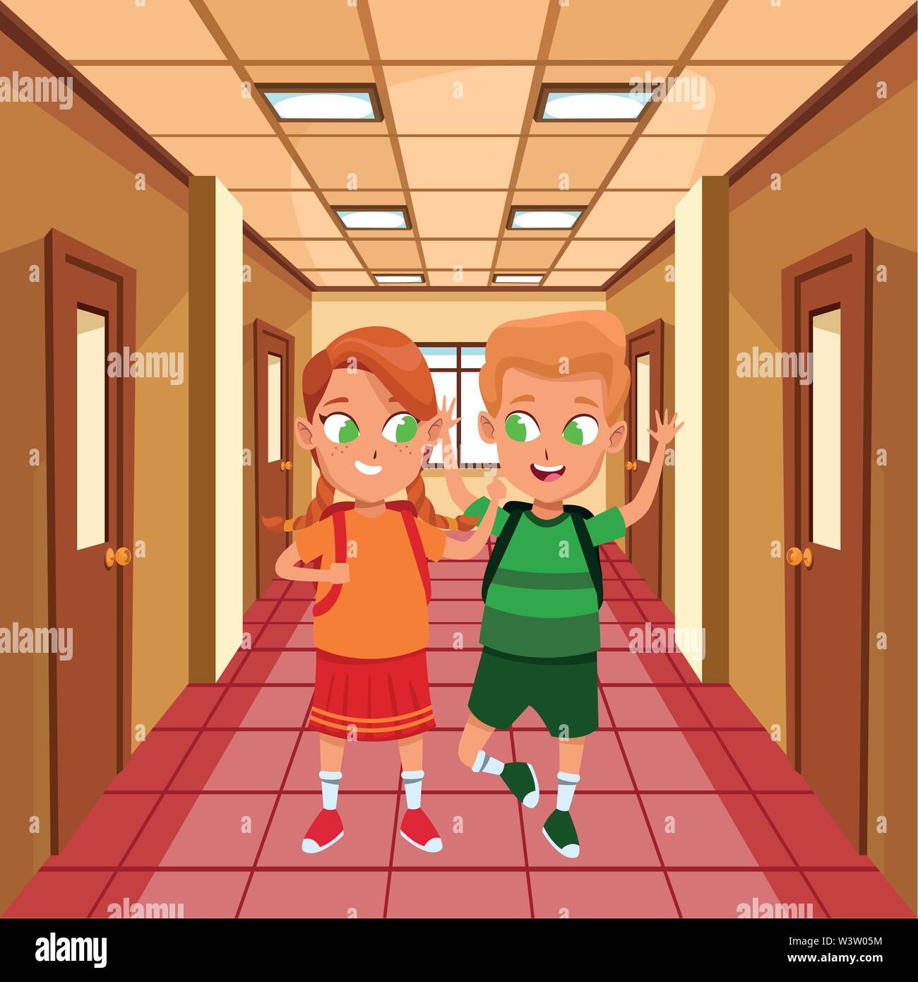 adorable cute children childhood cartoon Stock Vector Image & Art - Alamy