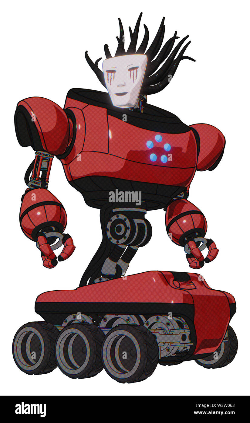 Droid containing elements: humanoid face mask, blood tears, heavy upper ...