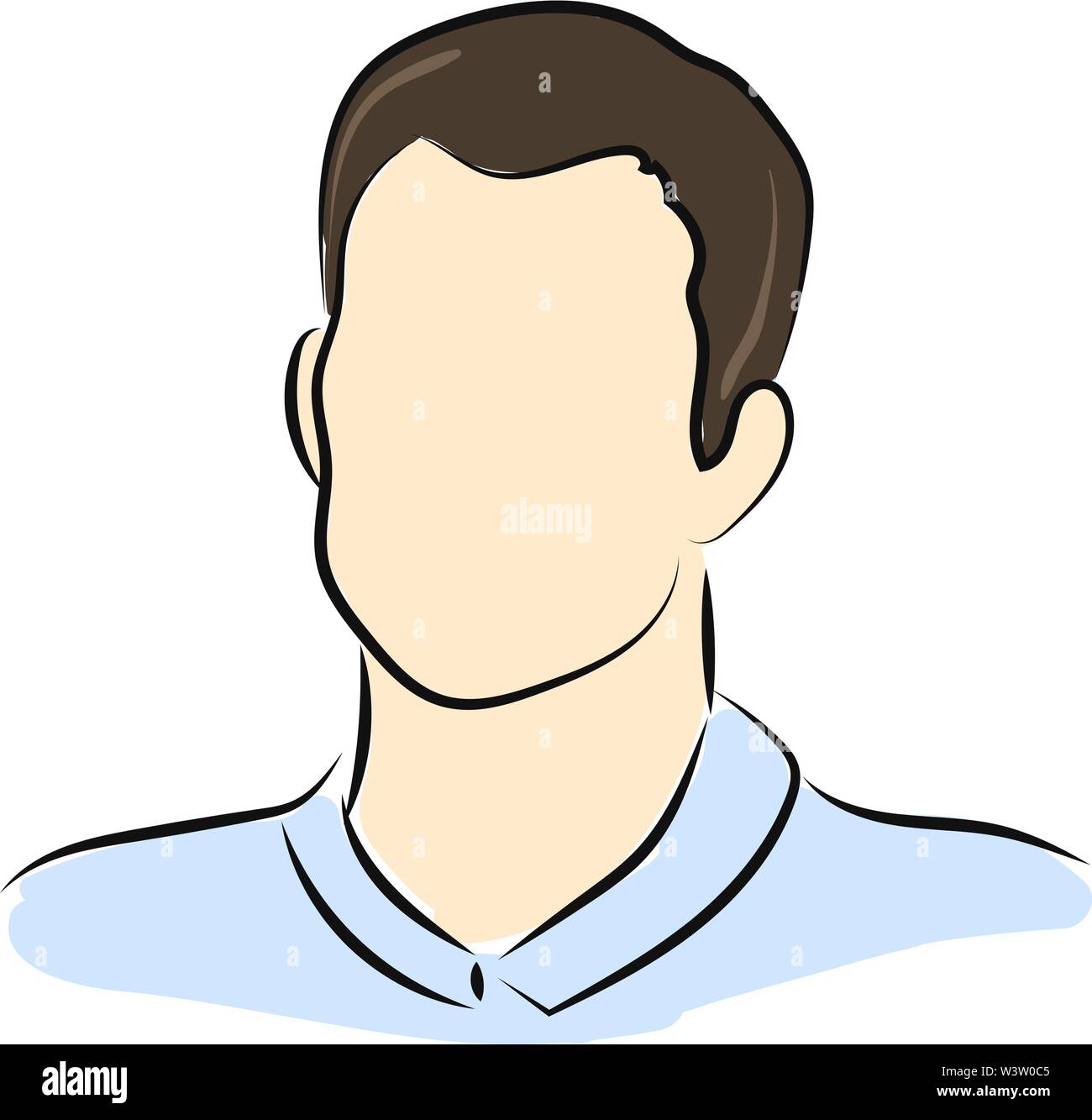 Guy on confident face Stock Vector Images - Alamy