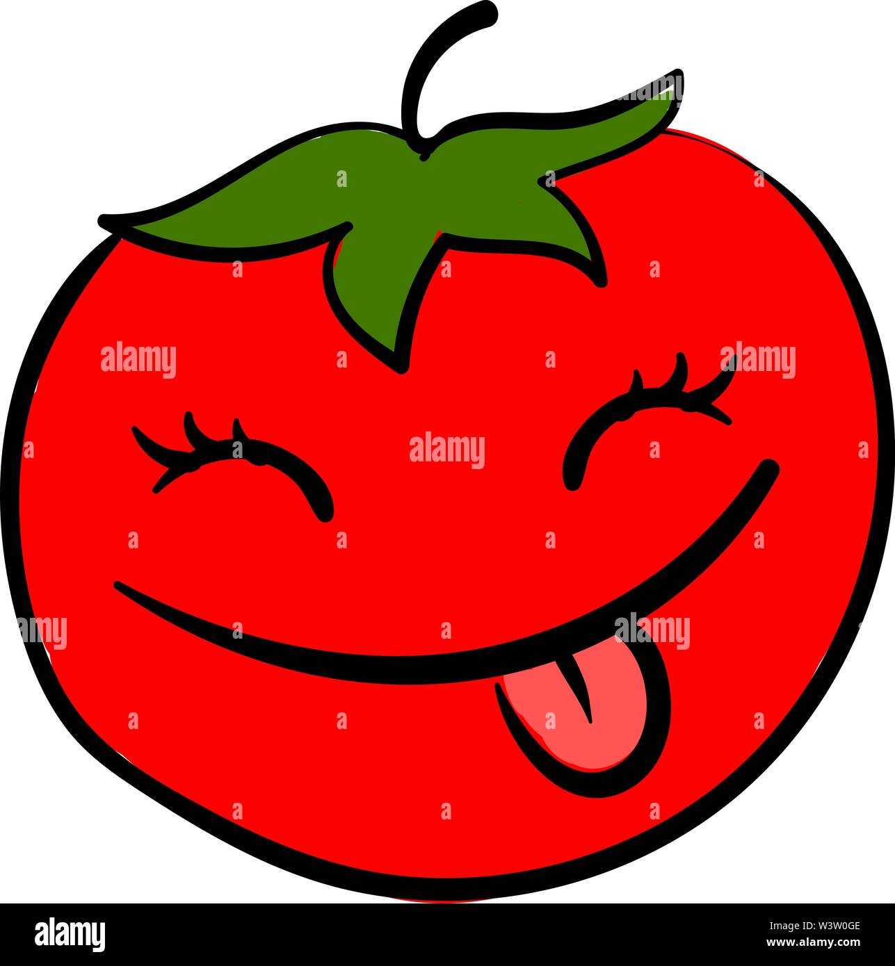 Happy smile tomato Stock Vector Images - Alamy