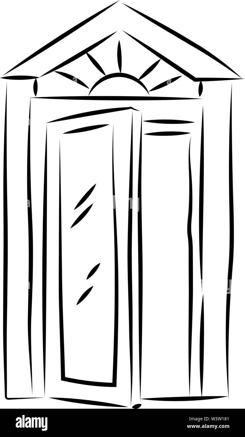 Exterior old building on Stock Vector Images - Alamy