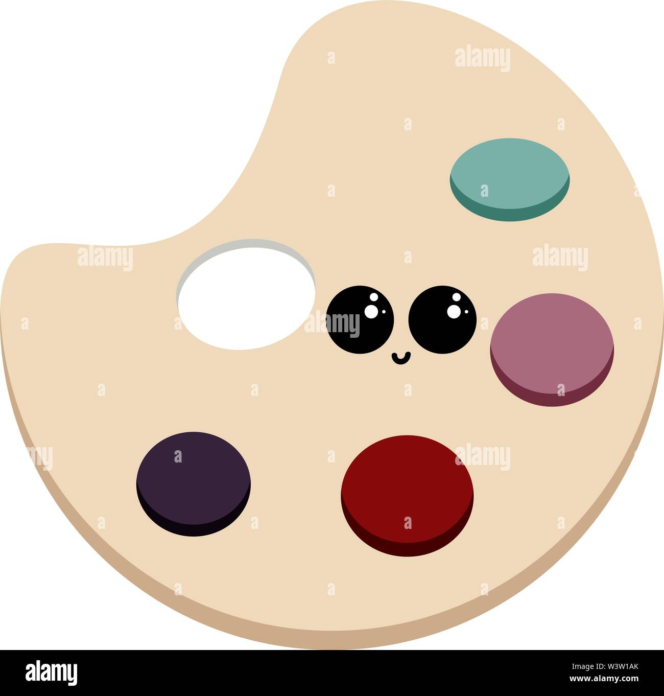 Color pallette, illustration, vector on white background Stock Vector ...