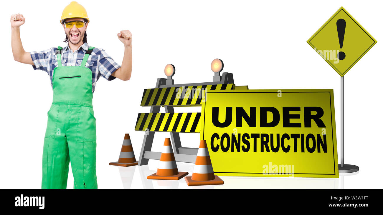 The concept of under construction for your webpage Stock Photo - Alamy