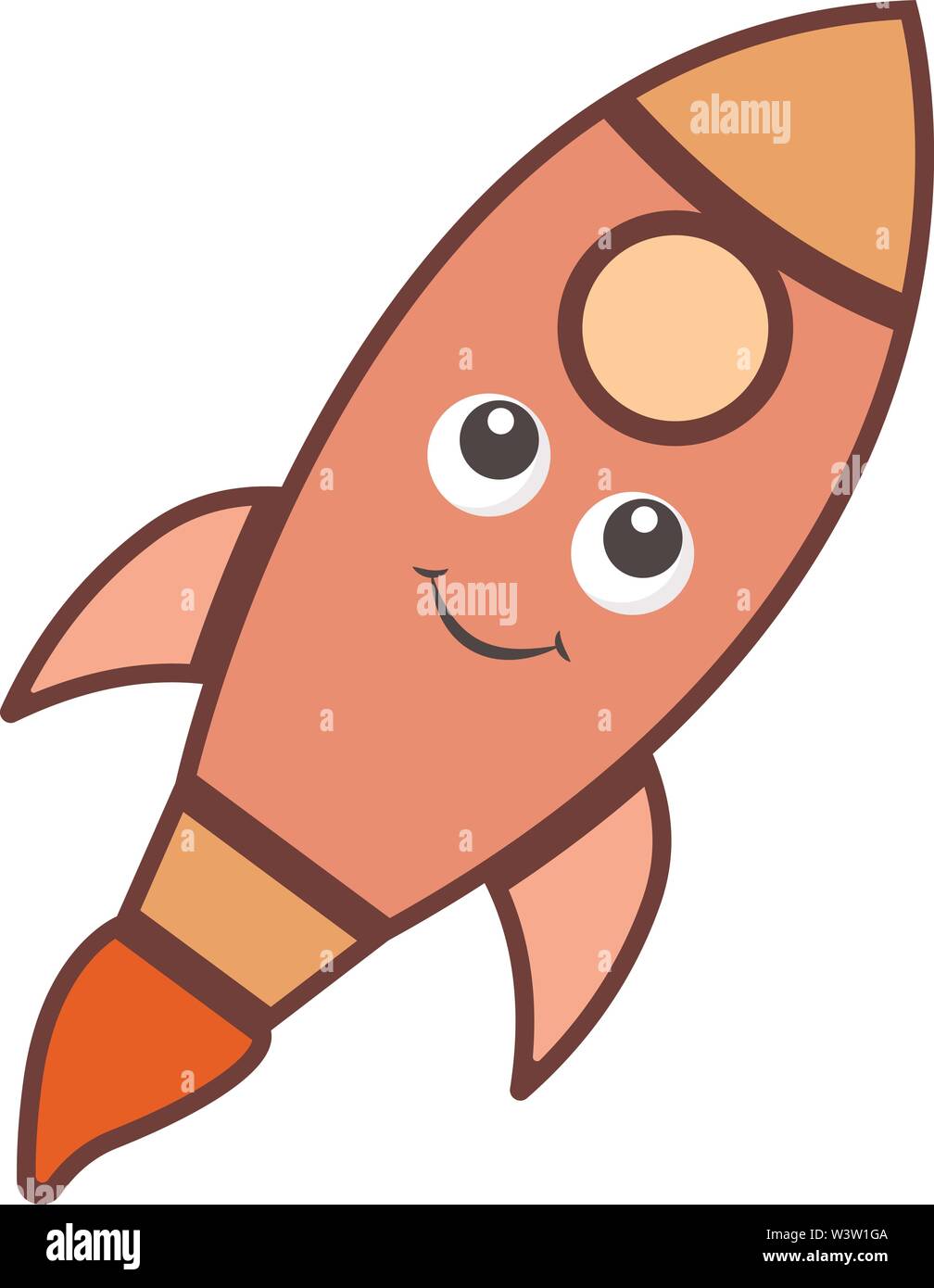 Cartoon robot on rocket Stock Vector Images - Alamy