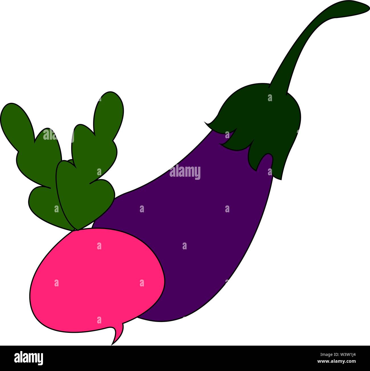 Purple radish Stock Vector Images - Alamy
