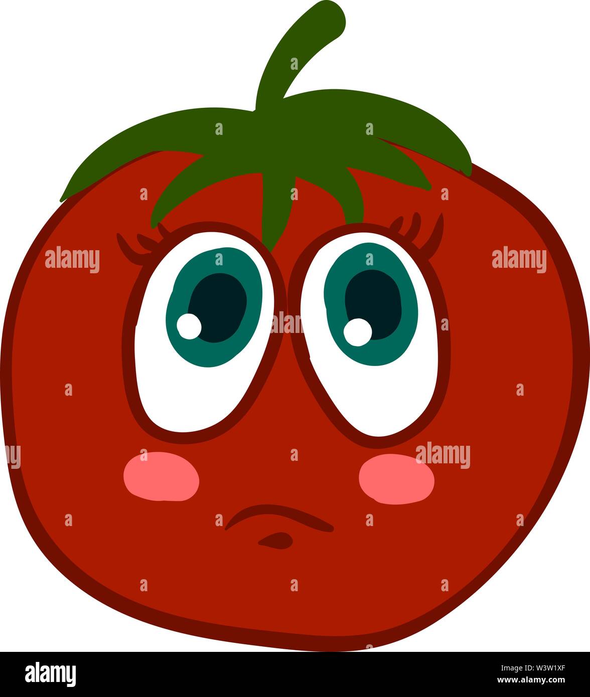 Unhappy face fruit Stock Vector Images - Alamy