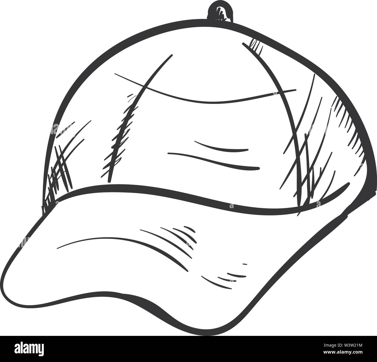 Cap Drawing Black and White Stock Photos & Images - Alamy