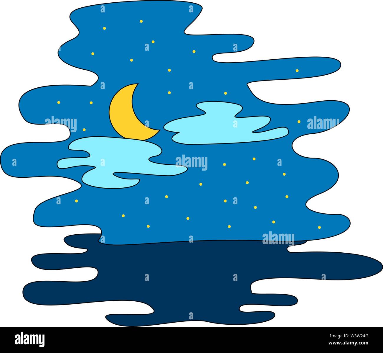 Abstract blue sky dark Stock Vector Images - Alamy