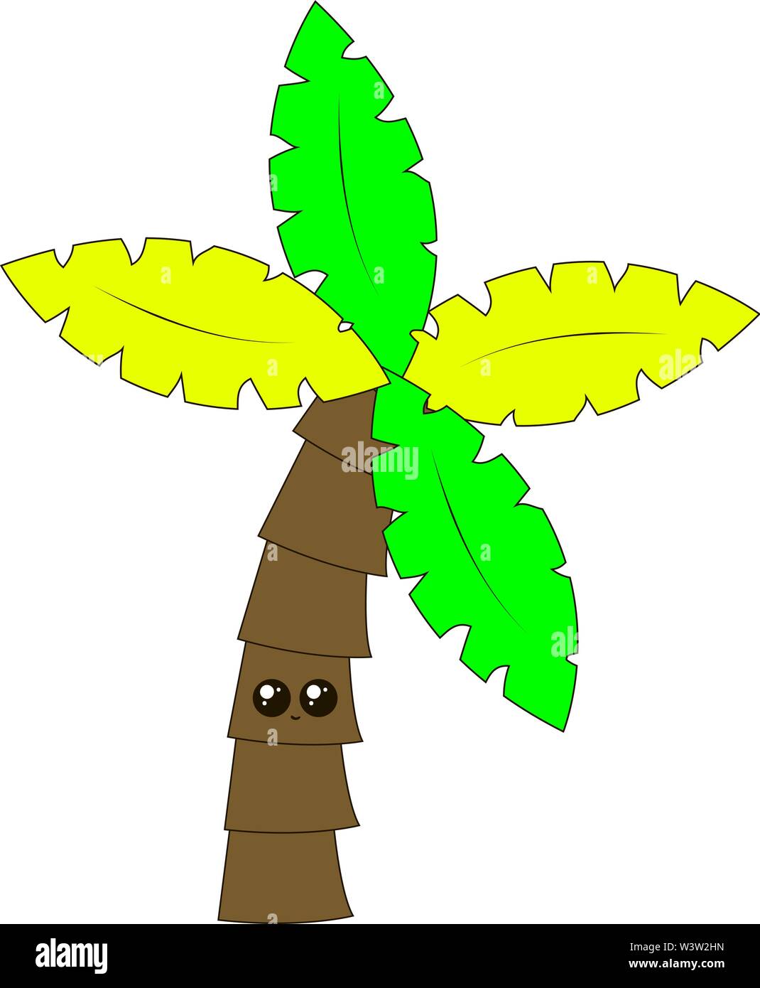 Palm trees on miami Stock Vector Images - Alamy