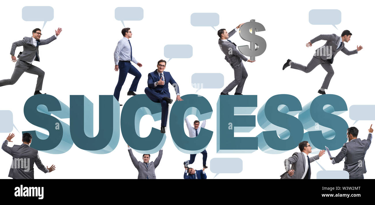 The businessmen in success business concept Stock Photo - Alamy