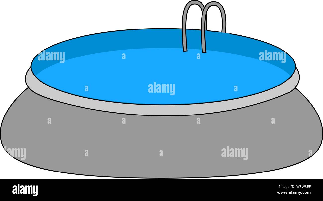 View of swimming pool Stock Vector Images - Alamy