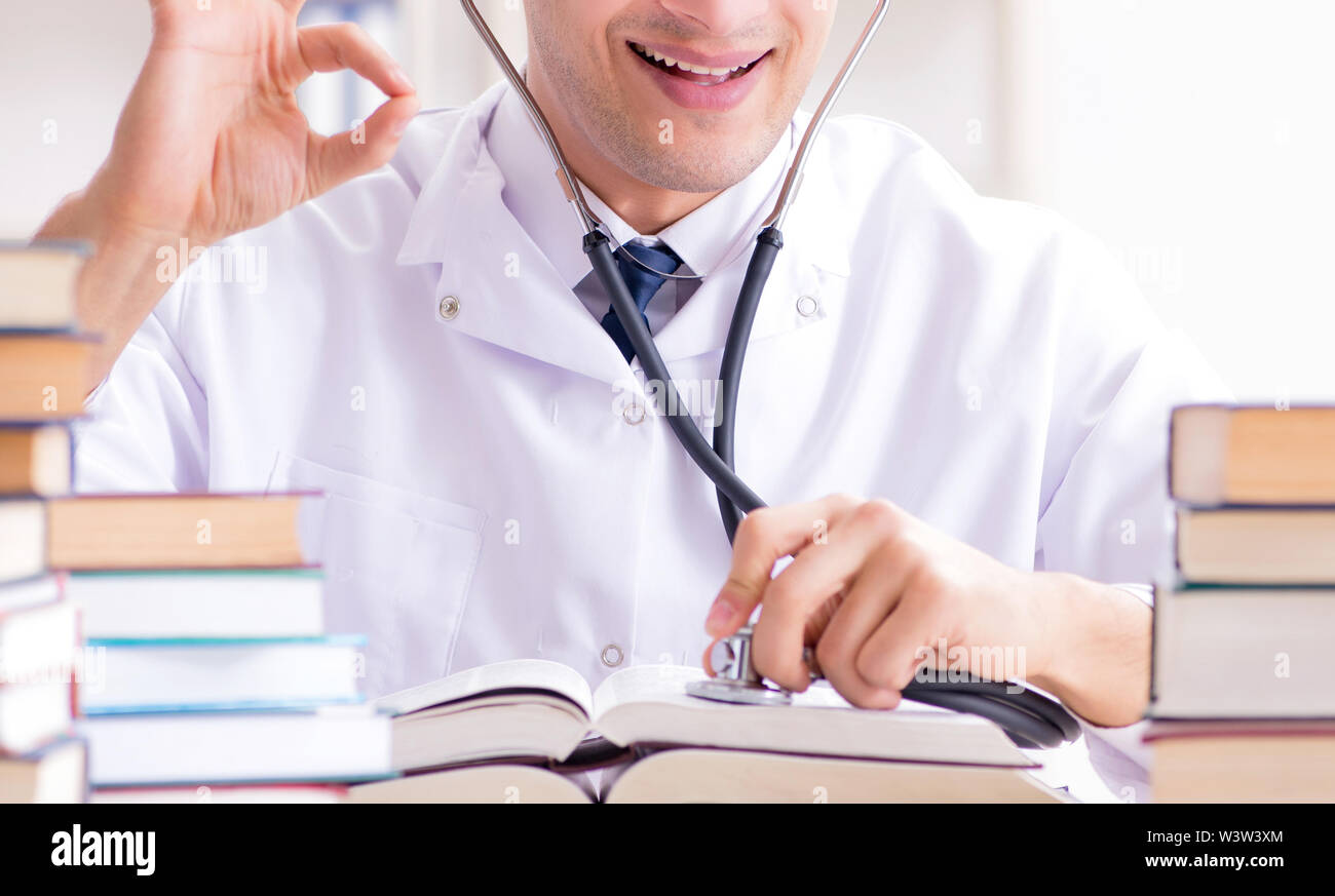 The medical student preparing for university exams Stock Photo - Alamy