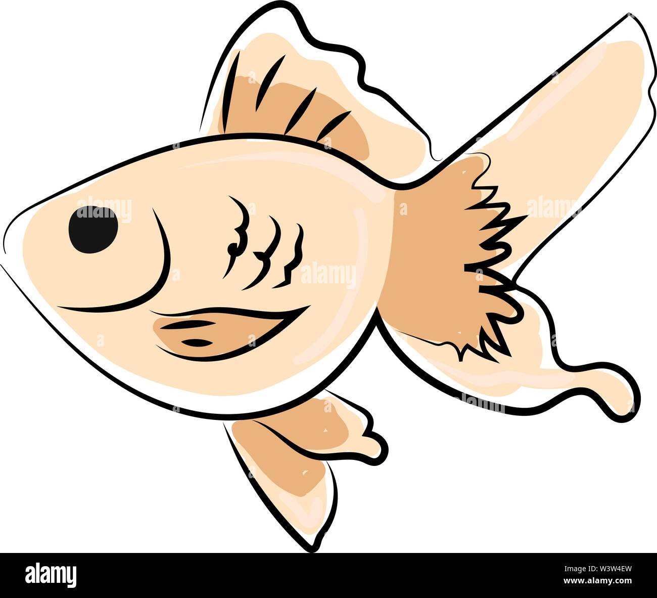 Engraved style illustration sea Cut Out Stock Images & Pictures - Alamy