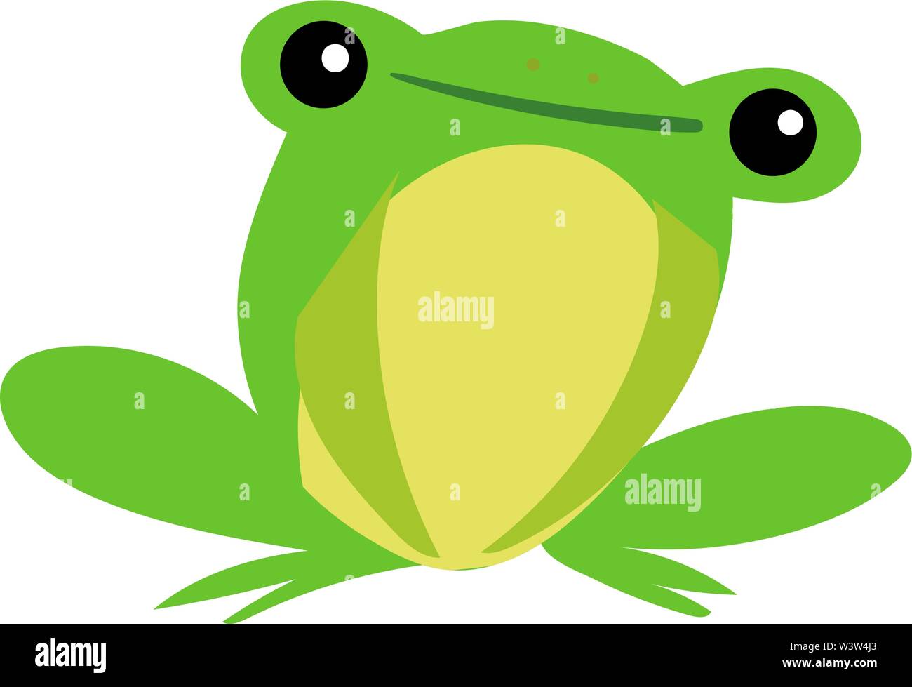 Happy frog, illustration, vector on white background Stock Vector Image ...