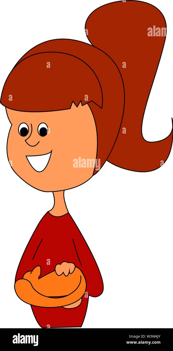 Cartoon red cat holding Stock Vector Images - Alamy