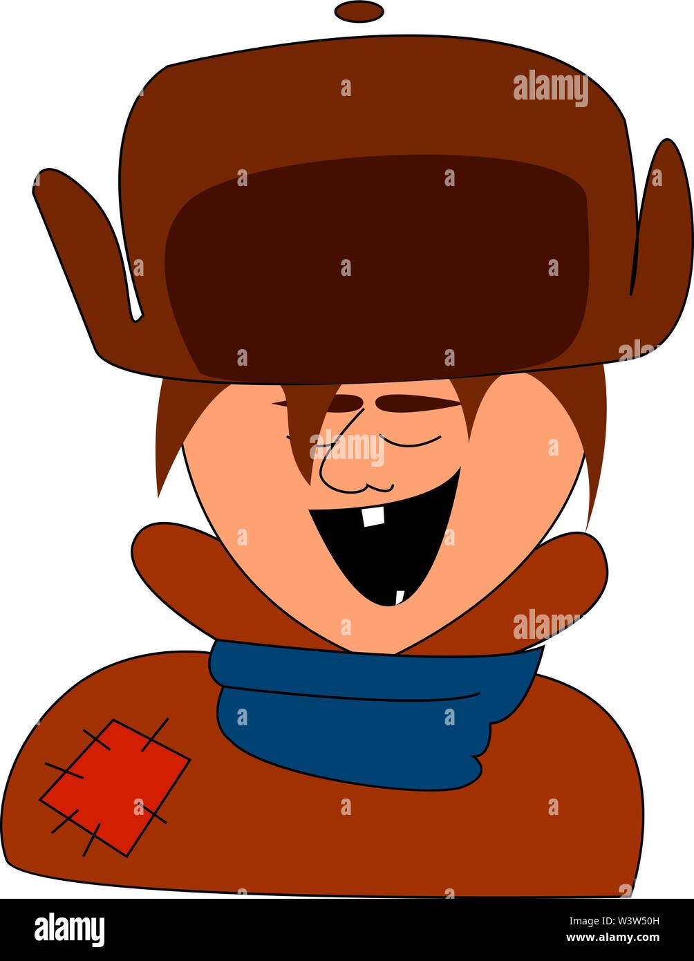 Homeless man, illustration, vector on white background Stock Vector ...