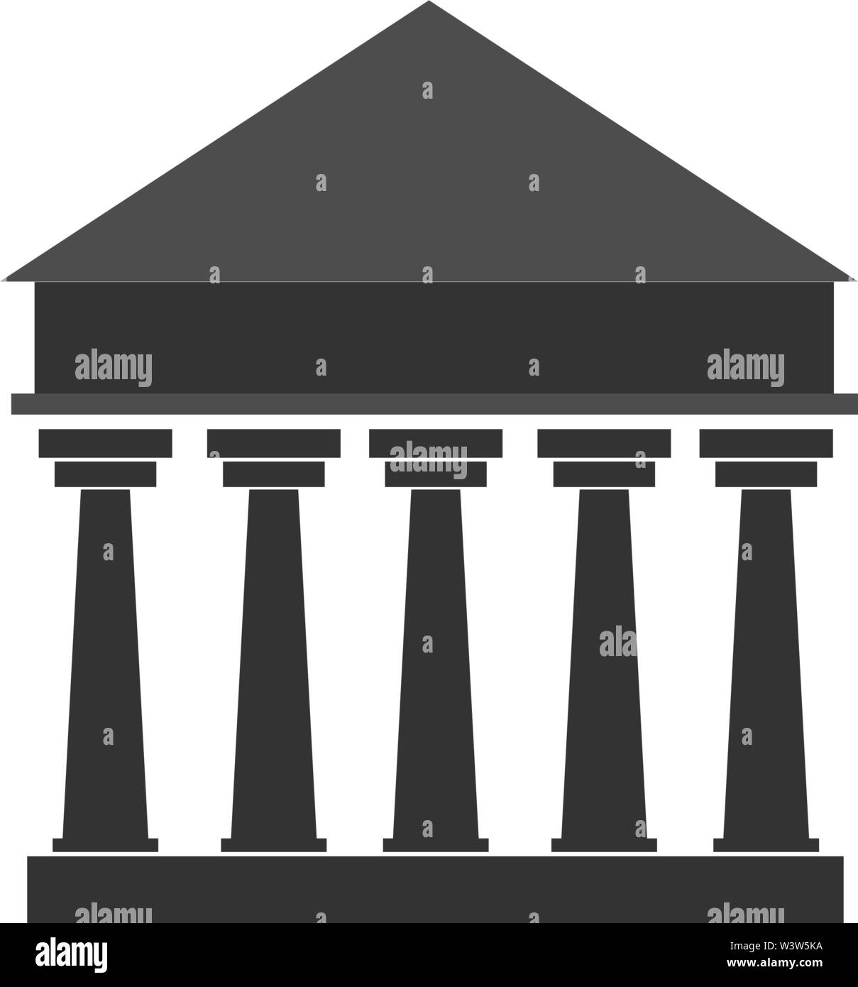 Old historical building white Stock Vector Images - Alamy