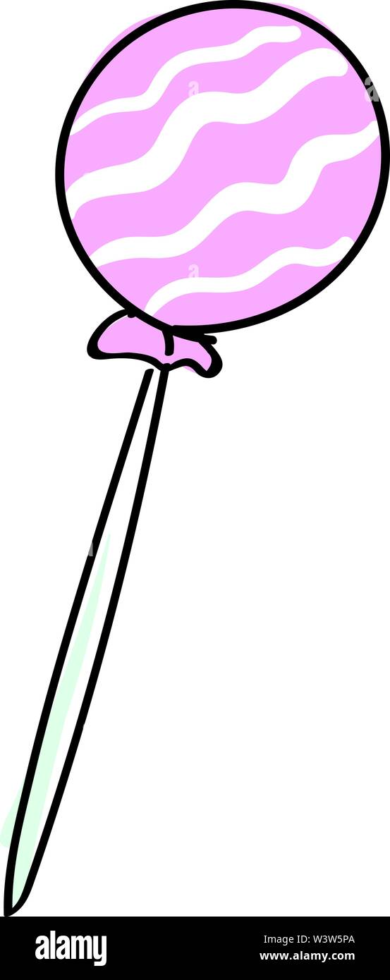 Tasty lollipop on pink Stock Vector Images - Alamy