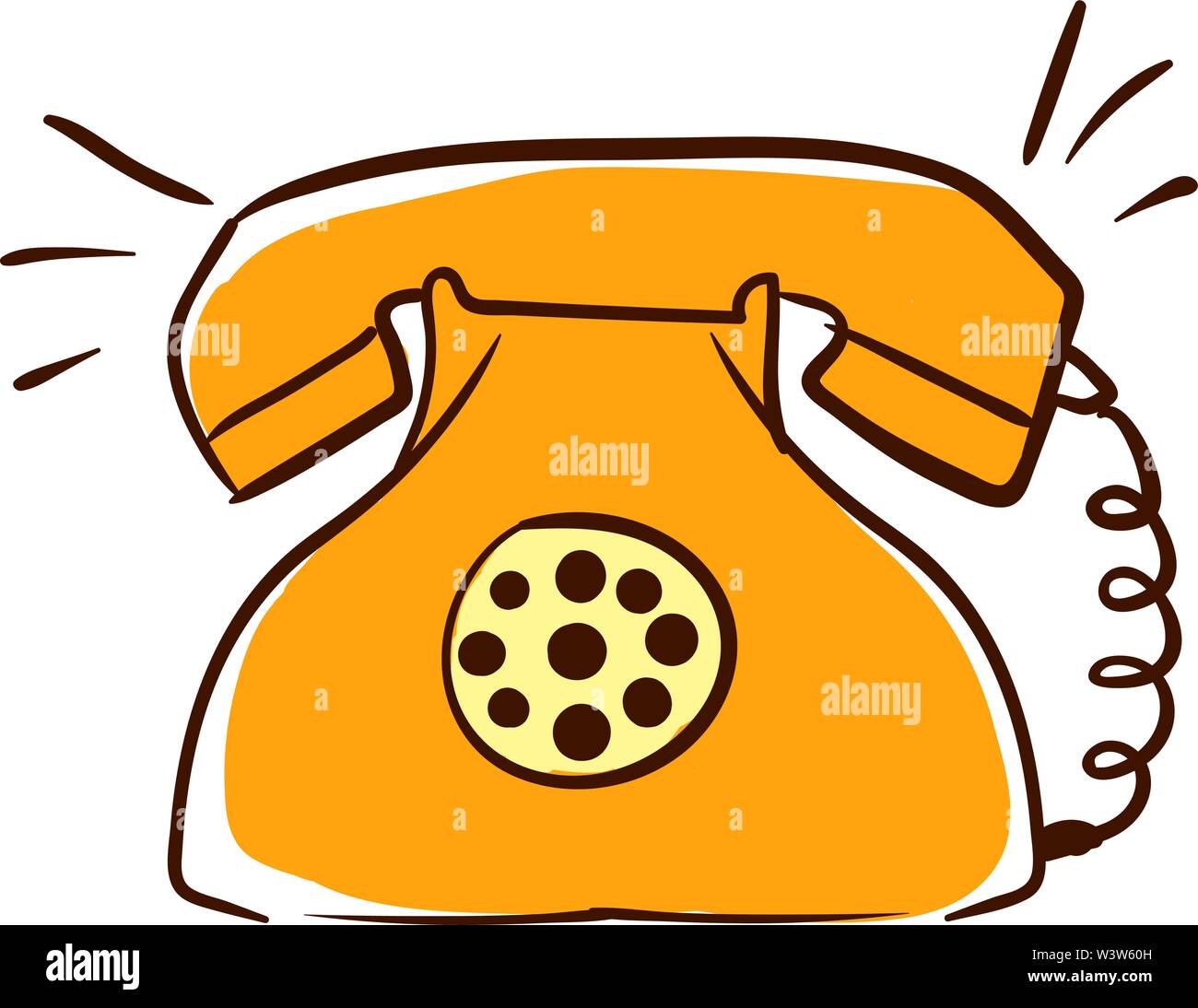 Yellow telephone cable sign Stock Vector Images - Alamy