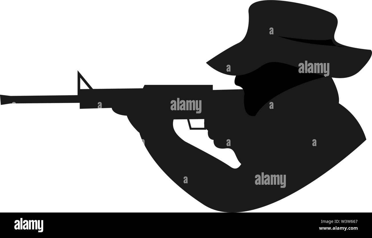 Hunting gun man on Stock Vector Images - Alamy