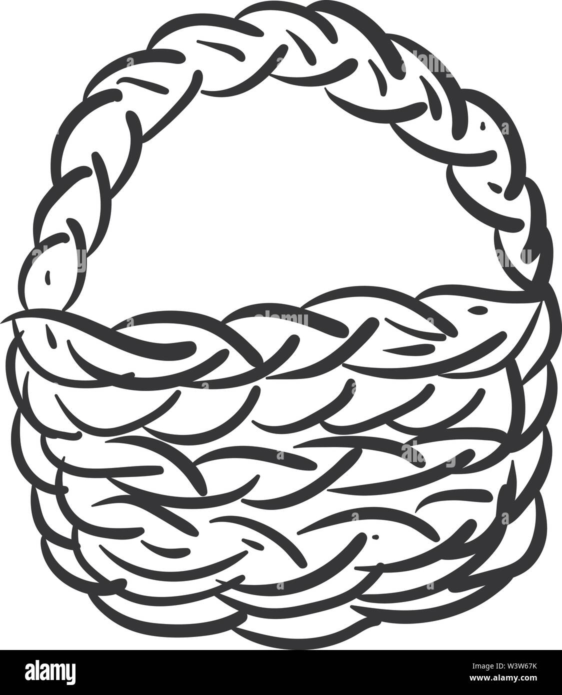 Basket drawing Stock Vector Images - Alamy