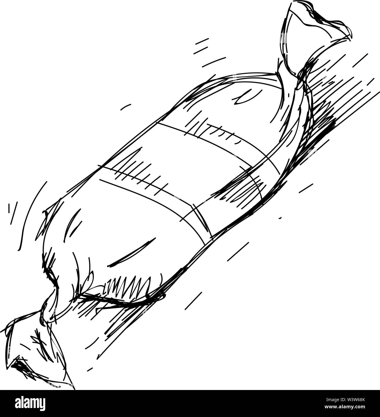 Christmas candy isolated on Black and White Stock Photos & Images - Alamy