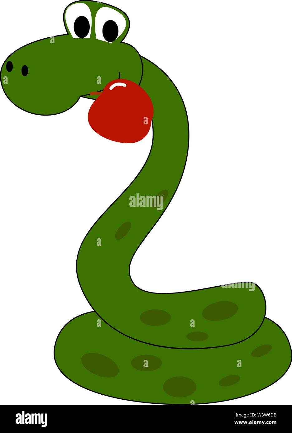 Snake and apple Stock Vector Images - Alamy