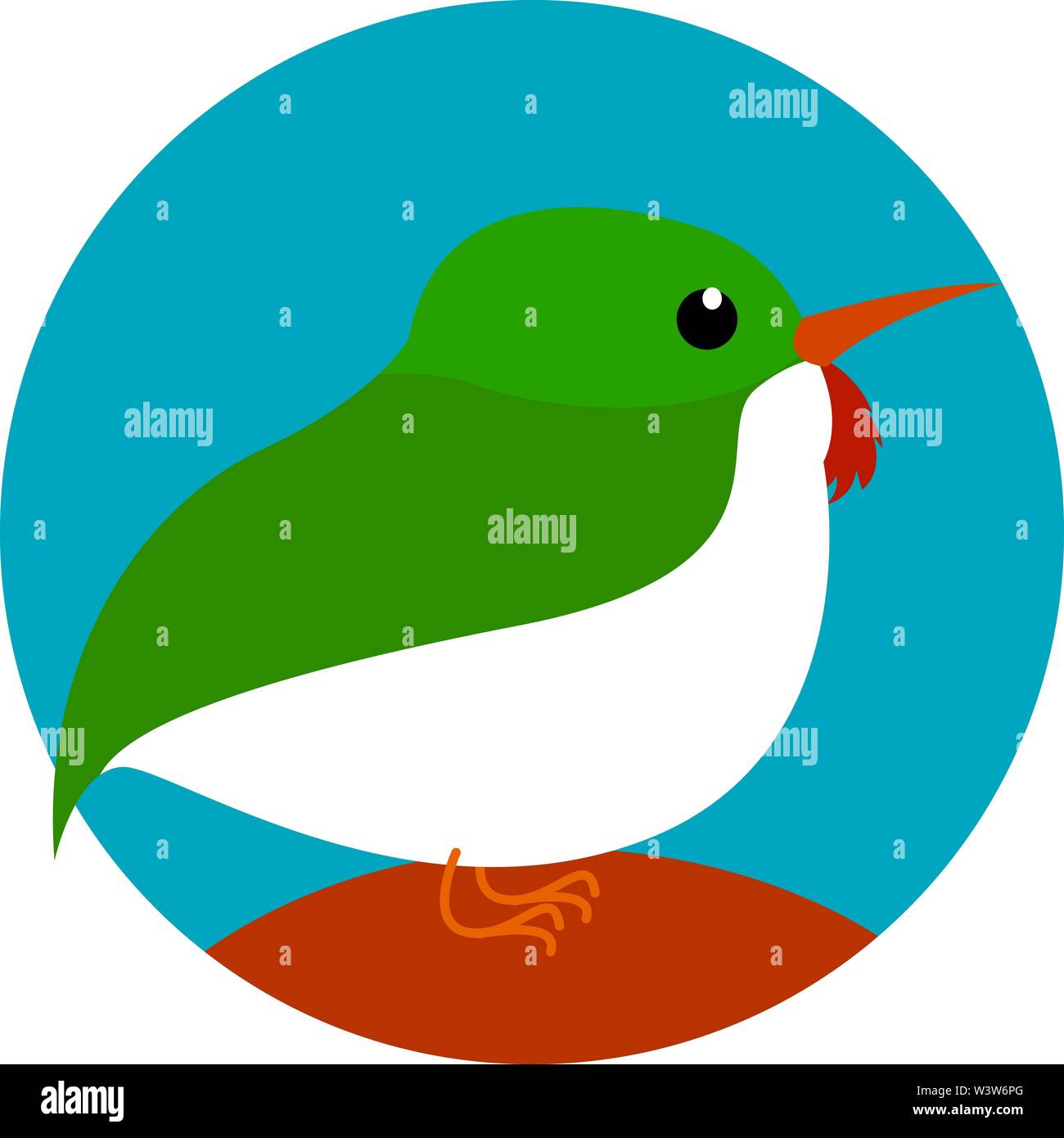 Multicolor bird, illustration, vector on white background Stock Vector ...