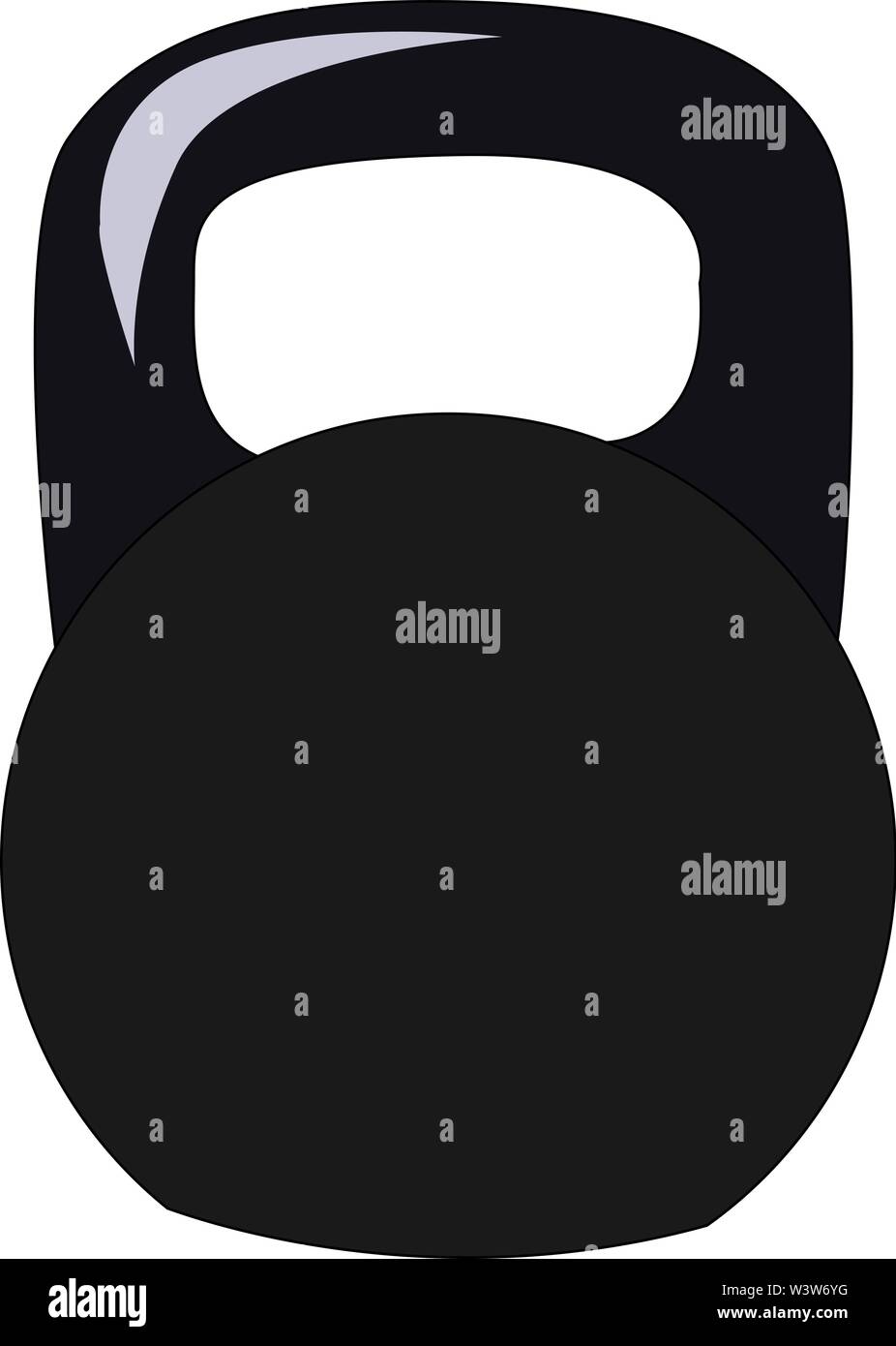 Black weight, illustration, vector on white background Stock Vector ...