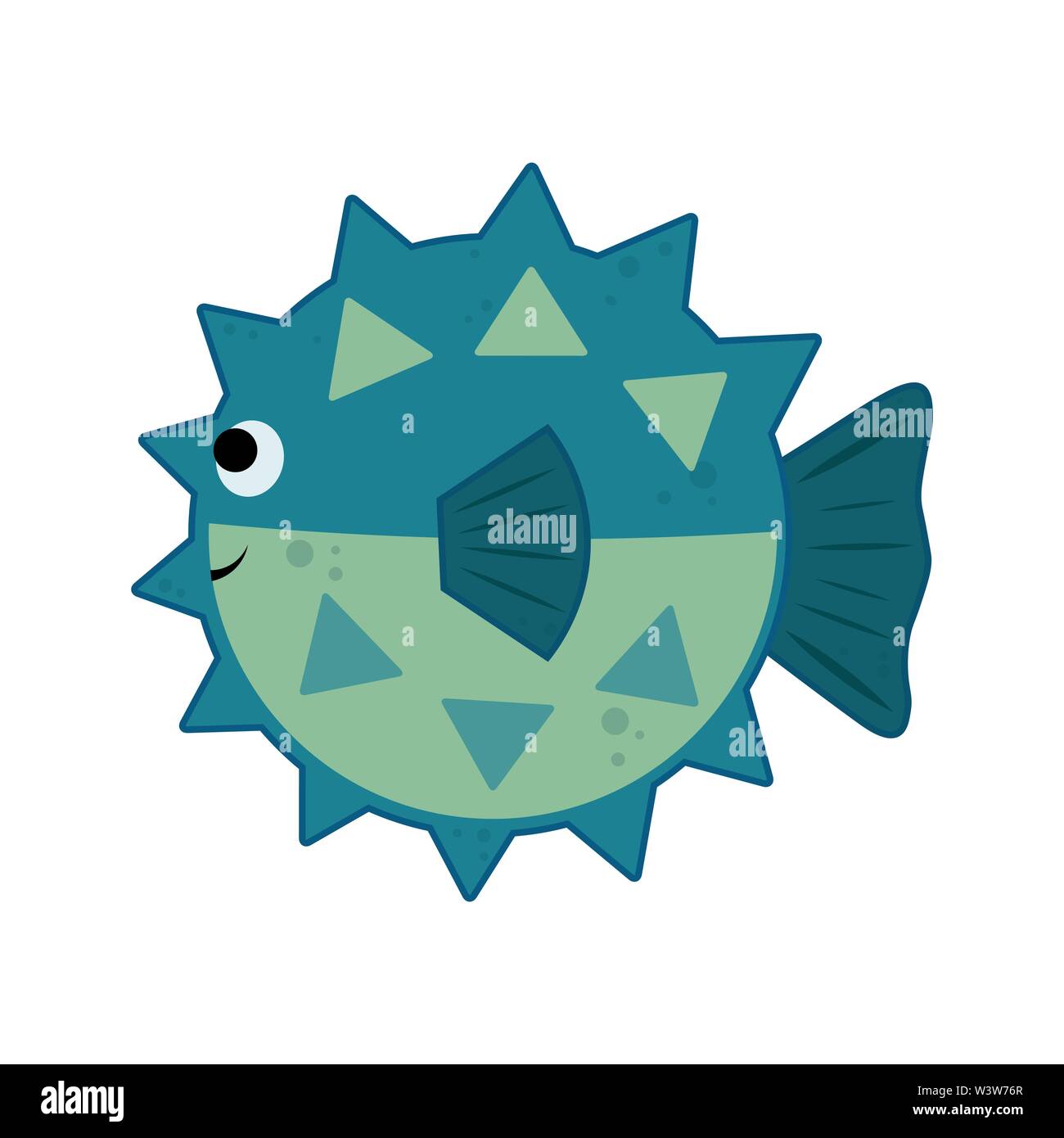 Puffer fish drawing illustration hi-res stock photography and images ...
